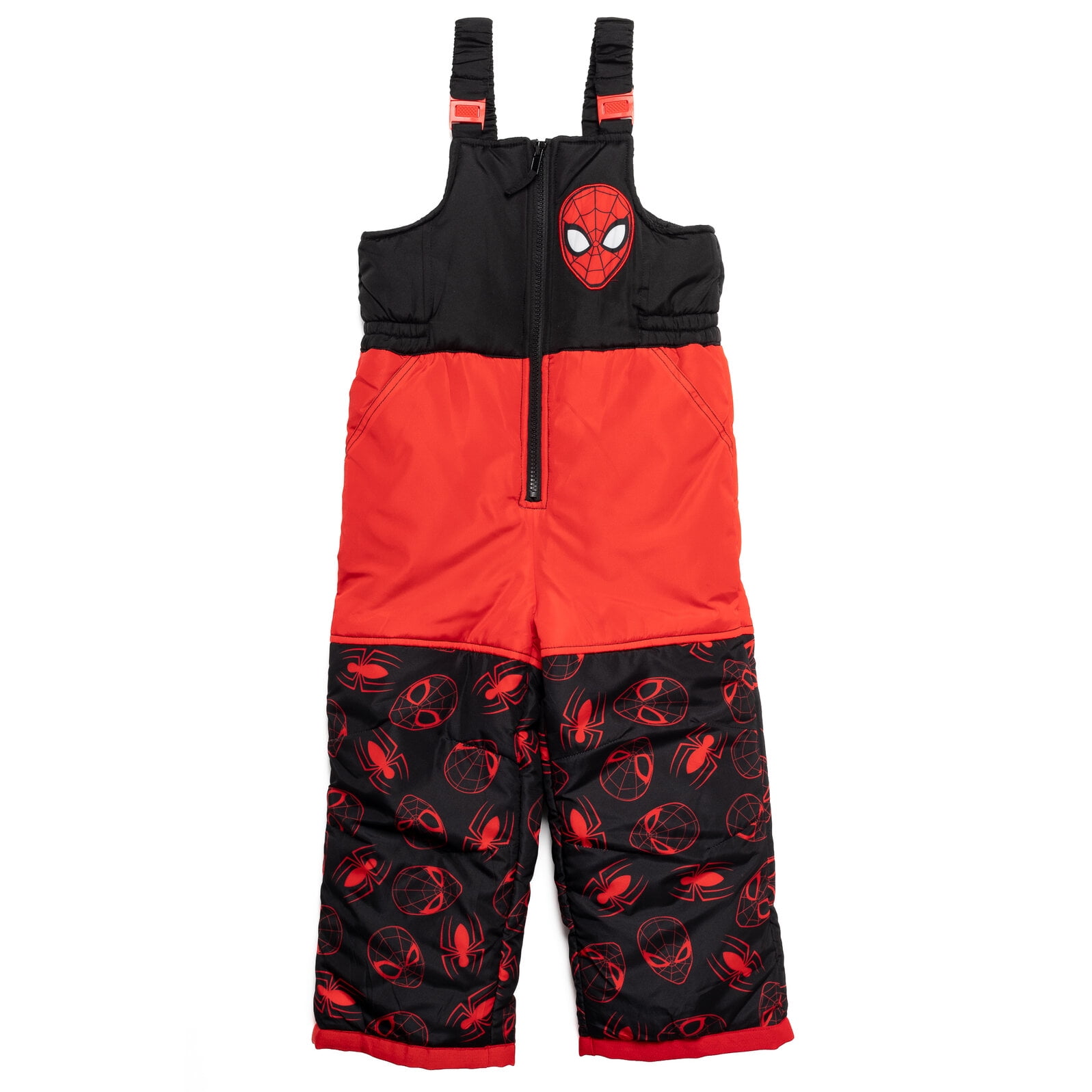 Marvel Spider-Man Winter Clothes: Overalls Zip-Up Snow Bib for Little ...