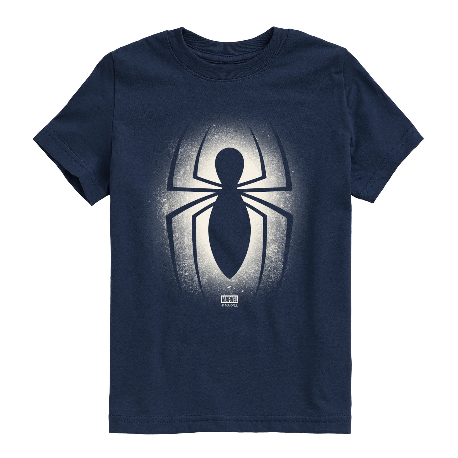 Spider-Man - Spidey Logo Spray - Youth Boys Short Sleeve Graphic T ...