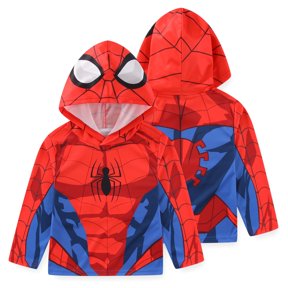 Marvel Spider-Man Boys' Spidey Suit Costume Full-Zip Mask Hoodie ...