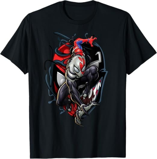 Marvel Spider-Man Maximum Venom Spider-Man Action Shot T-Shirt ...