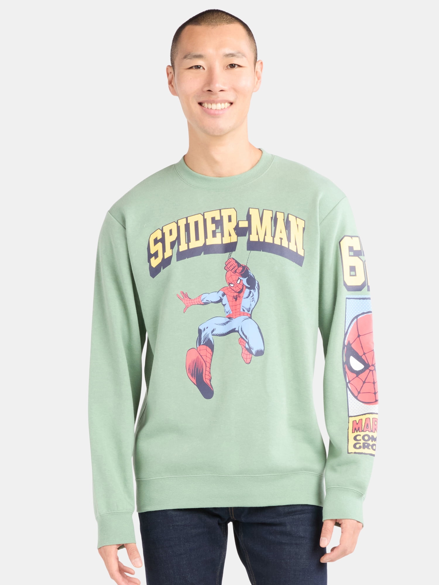 Marvel Spider-Man Graphic Print Sweatshirt - Fit - Walmart.com