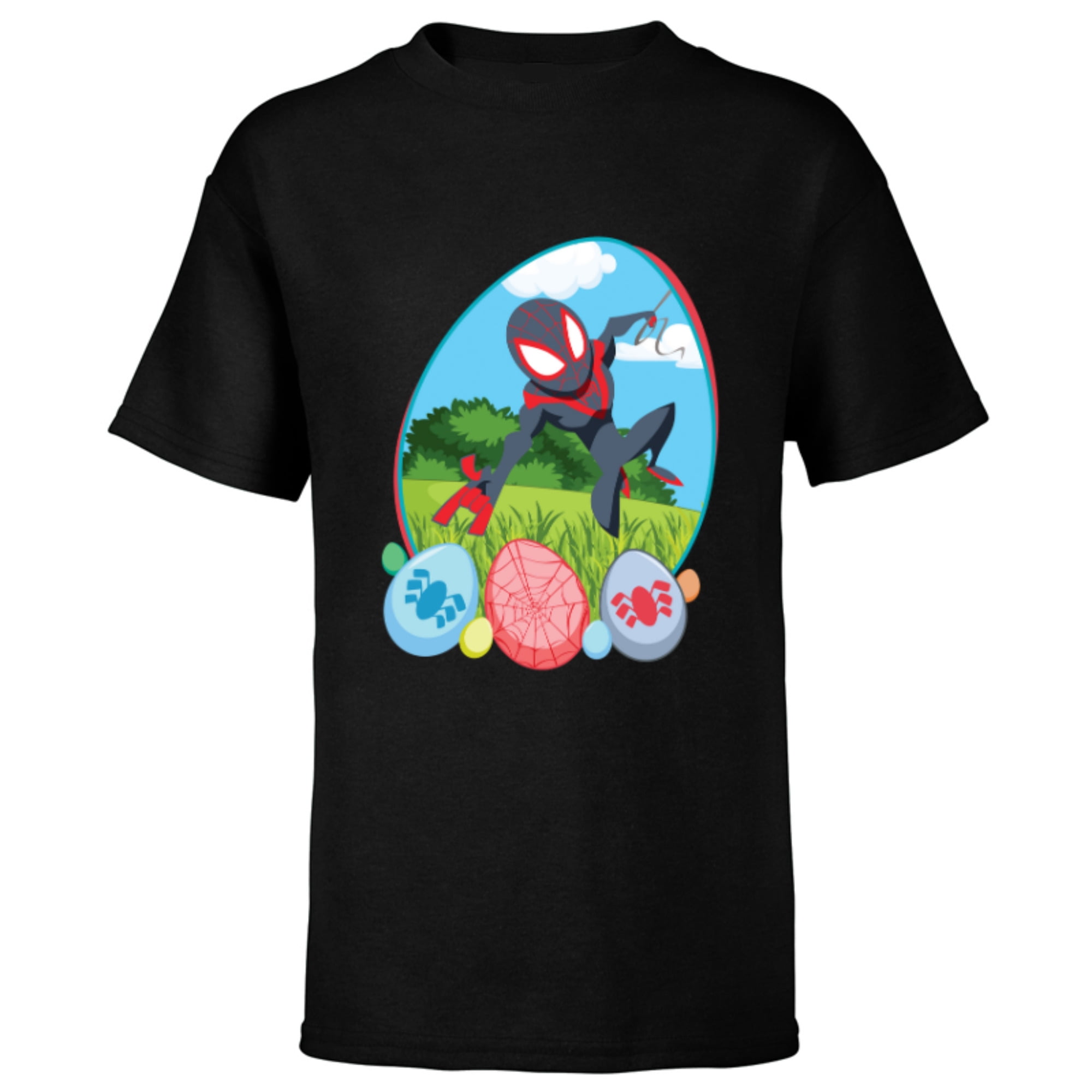 Marvel Spider-Man Miles Morales Easter Egg Hunt Holiday - Short Sleeve ...