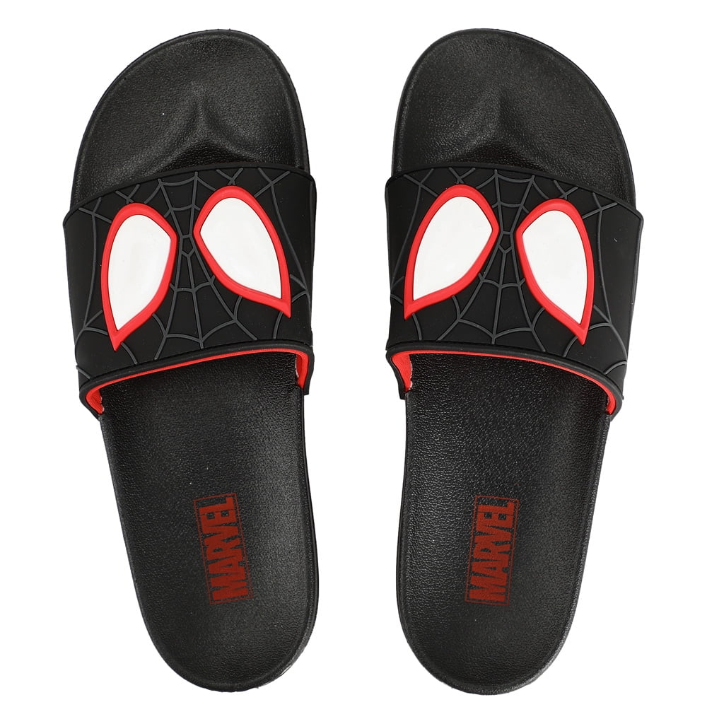 Marvel Spider-Man Miles Morales Men's Sandals Slides-Medium - Walmart.com