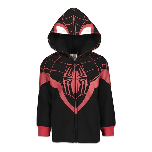 Marvel Spider-Man Miles Morales Toddler Boys Zip Up Hoodie, Outfit ...