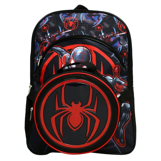 Marvel Spider-Man Miles Morales Kids Backpack & Lunch Box Set - Walmart.com