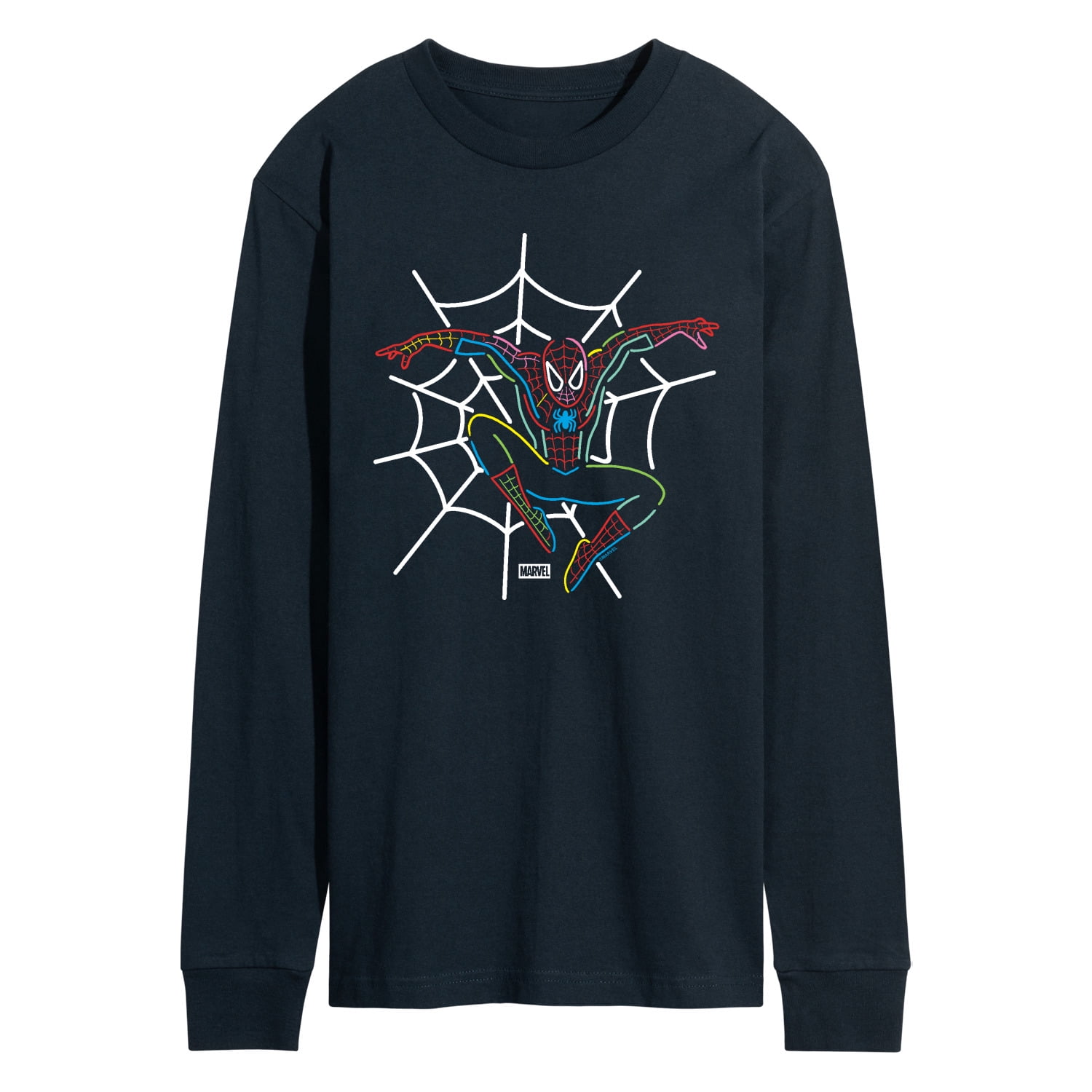Marvel - Spider-Man Neon Web - Men's Long Sleeve Graphic T-Shirt ...