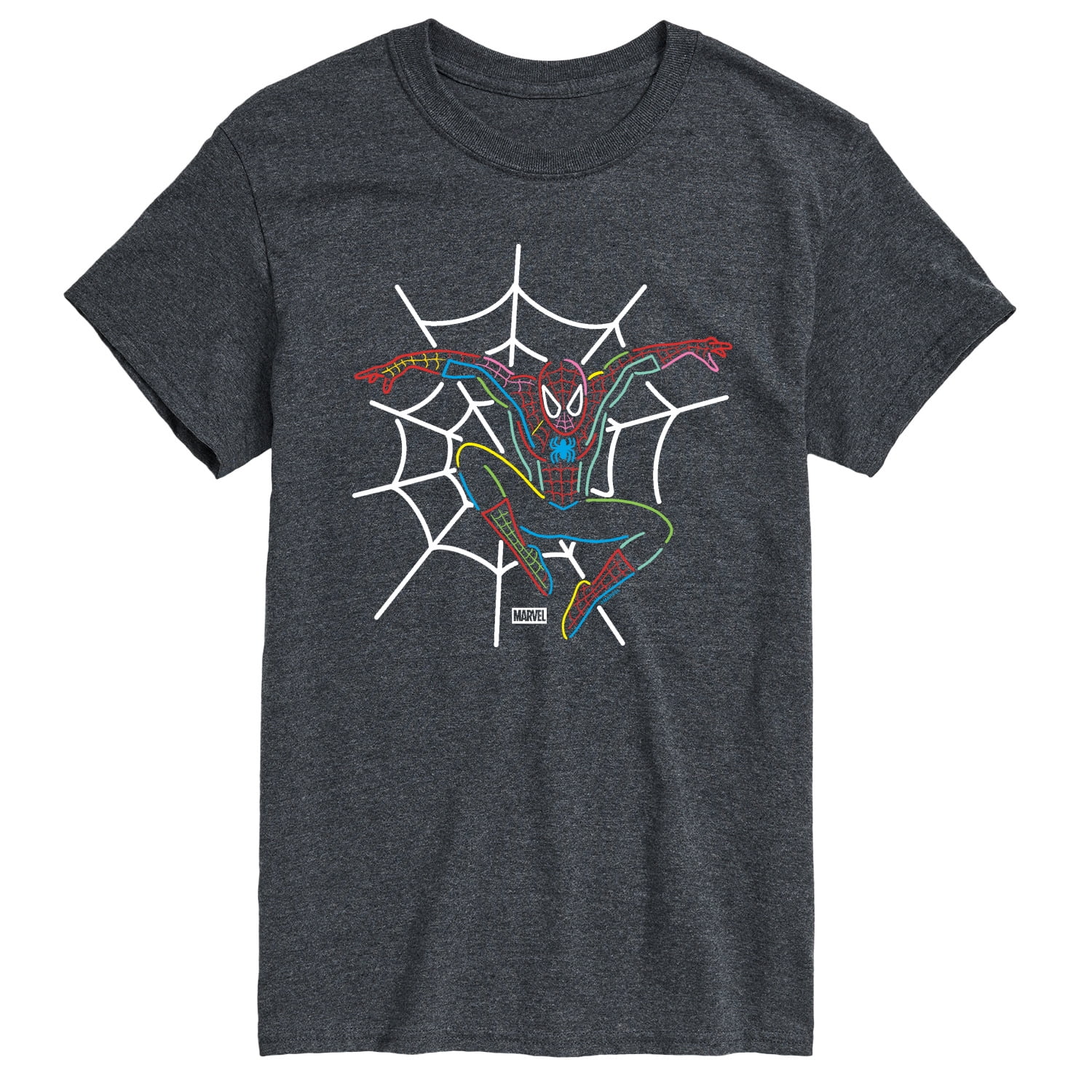 Marvel - Spider-Man Neon Web - Men's Short Sleeve Graphic T-Shirt ...