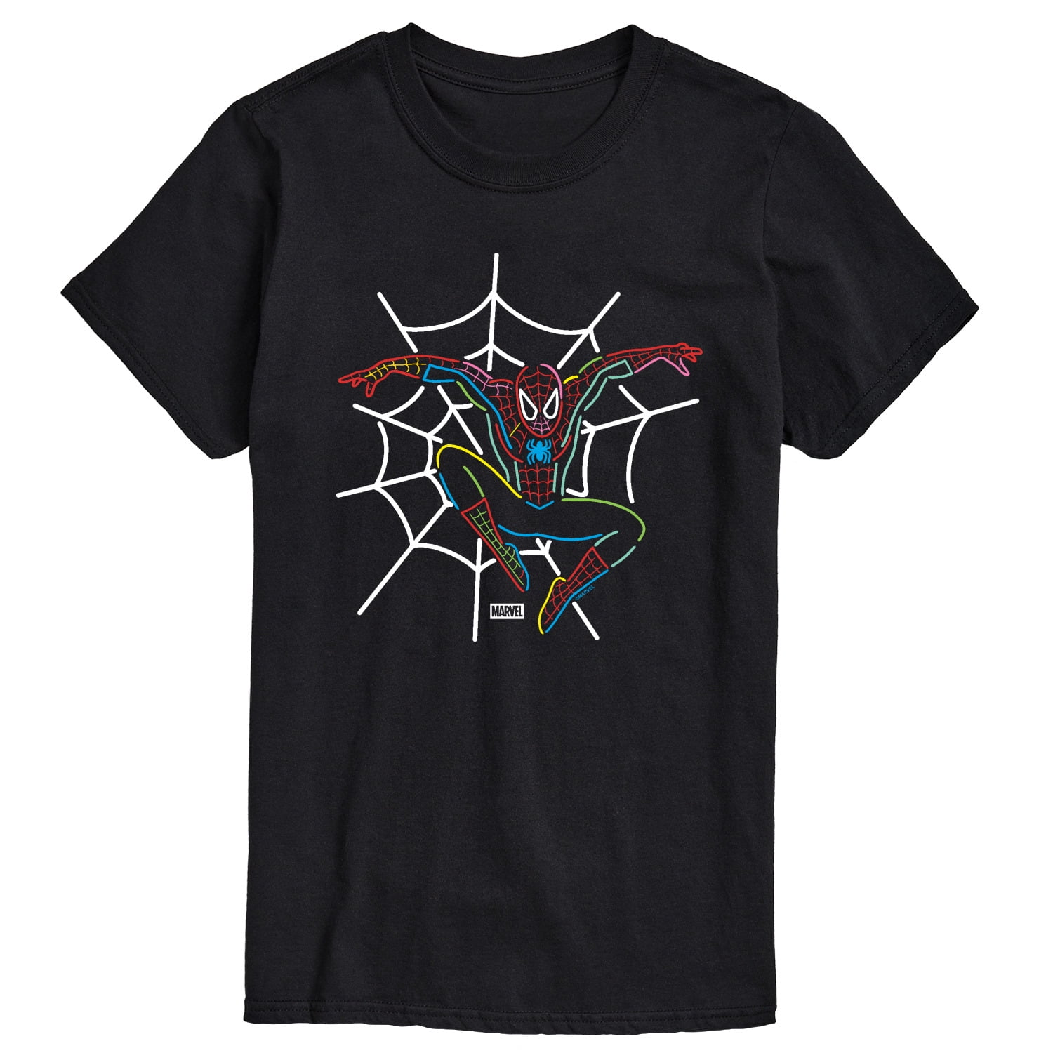 Marvel - Spider-Man Neon Web - Men's Short Sleeve Graphic T-Shirt ...