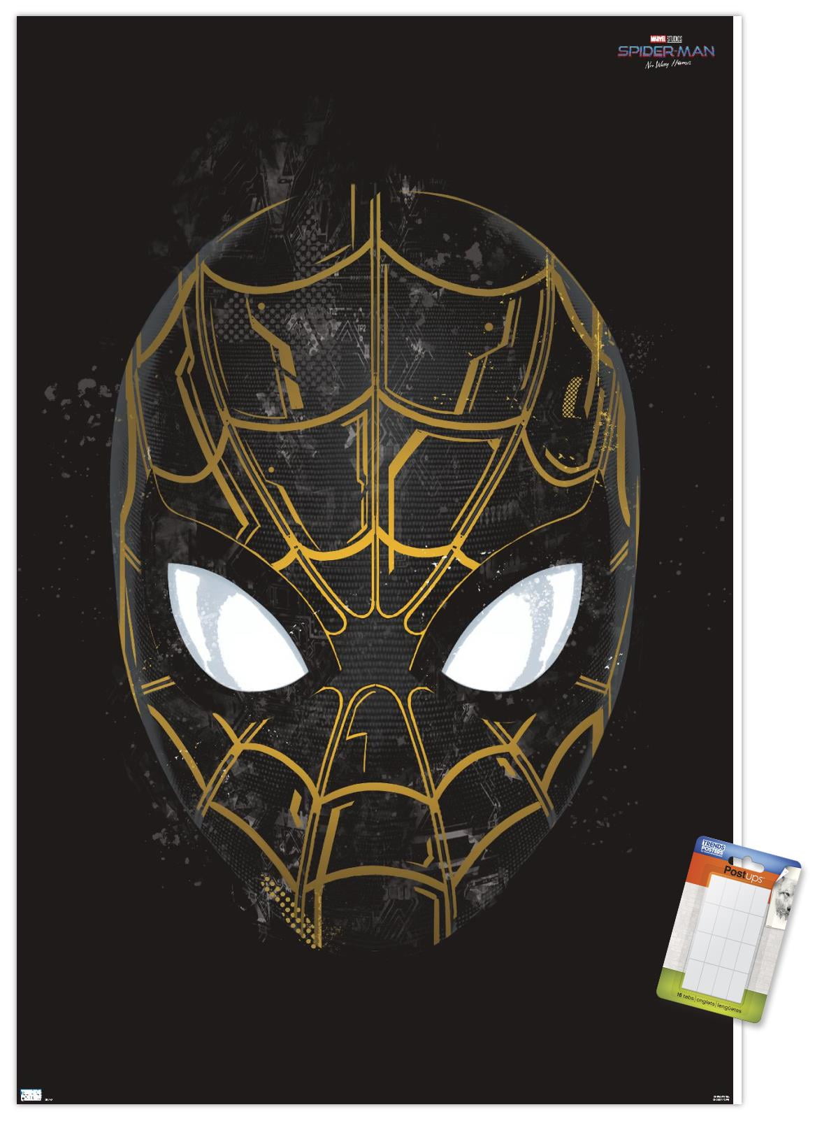 Marvel Spider-Man: No Way Home - Black Mask Wall Poster, 14.725" x 22. ...