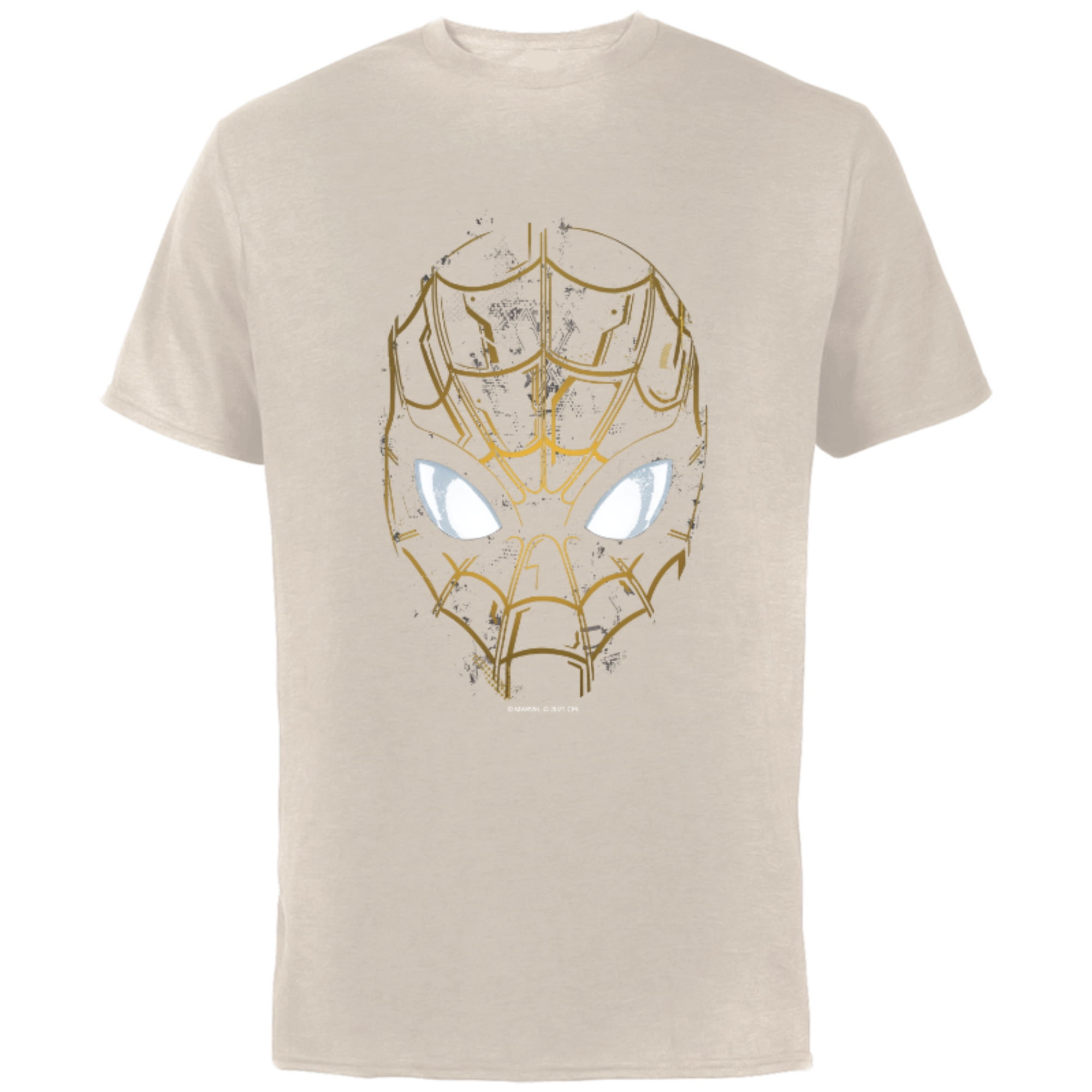 Marvel Spider-Man: No Way Home Black and Gold Mask - Short Sleeve ...