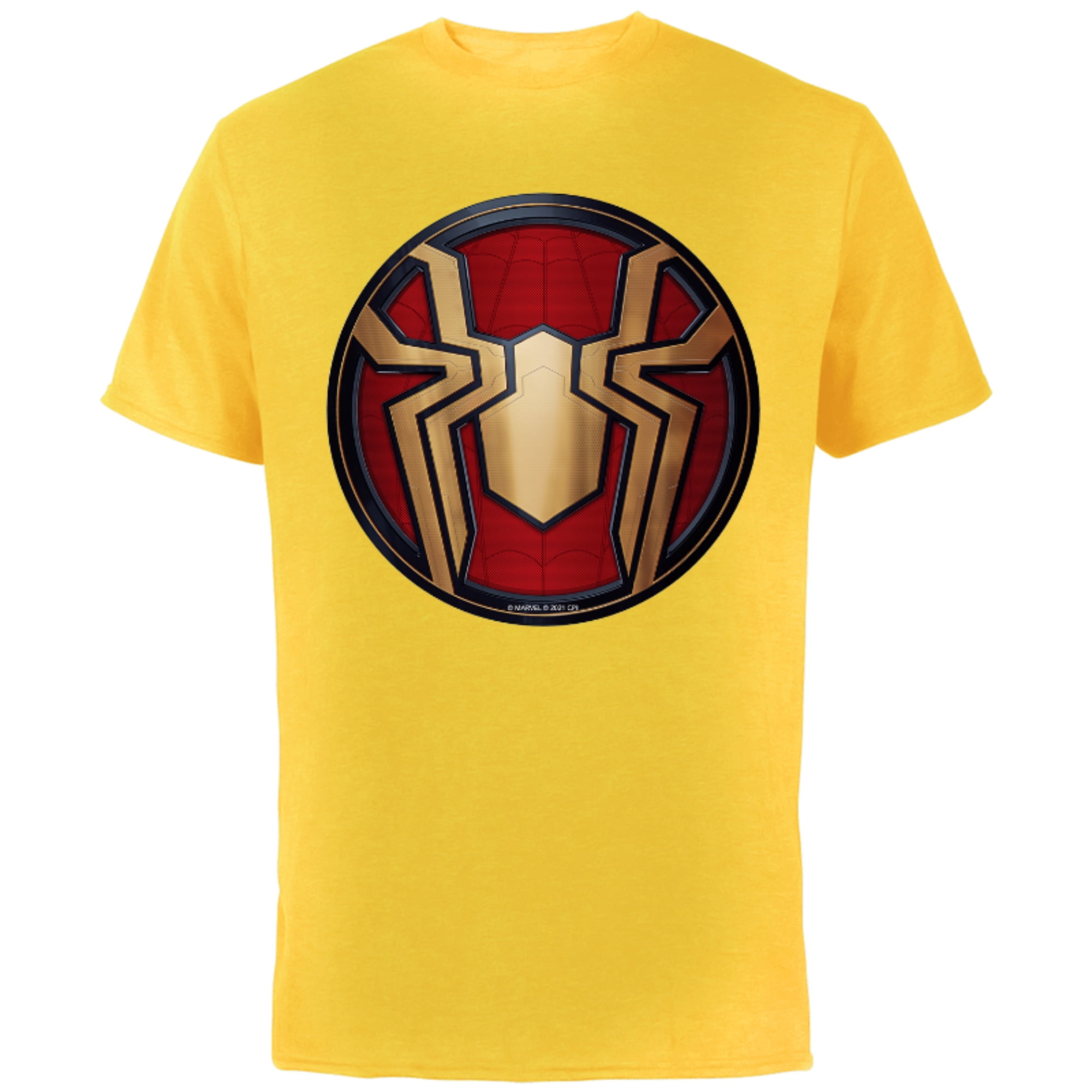Marvel Spider-Man: No Way Home Gold Spider Suit Logo - Short Sleeve ...
