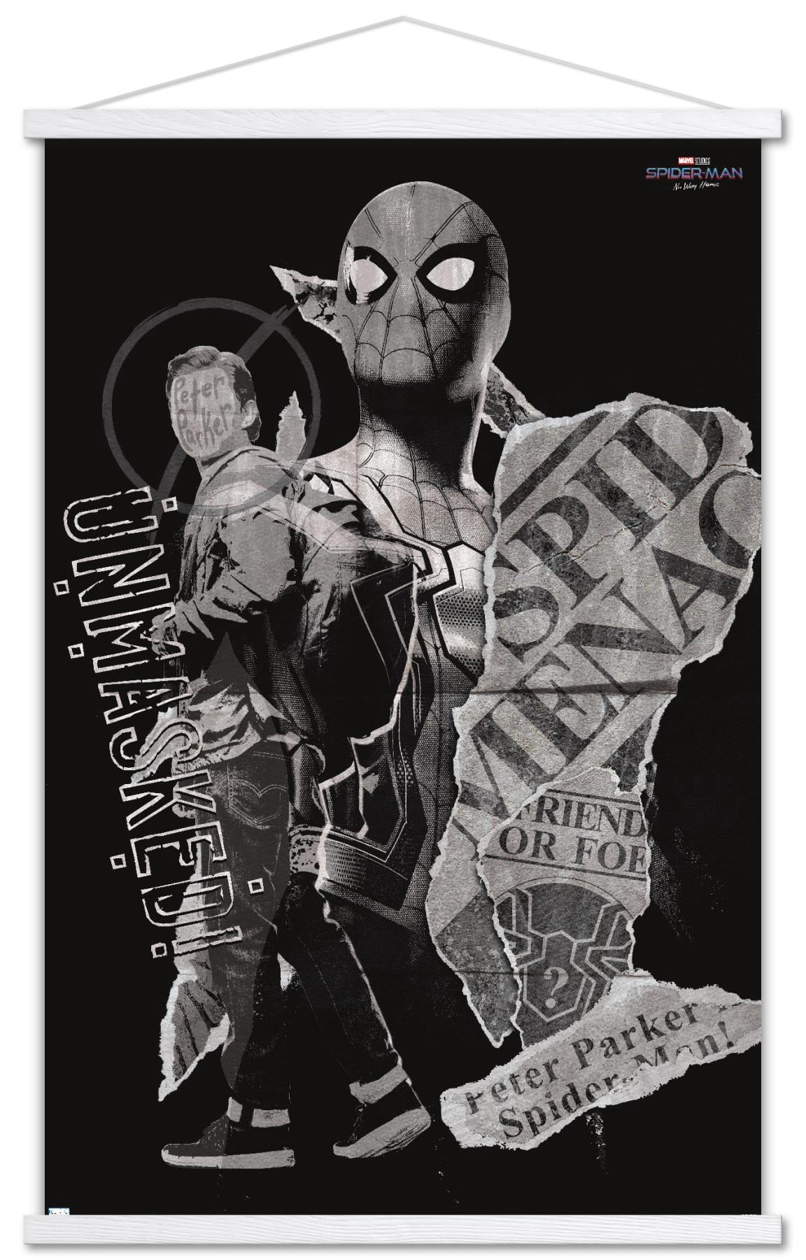 Marvel Spider-Man: No Way Home - Unmasked Wall Poster with Magnetic ...