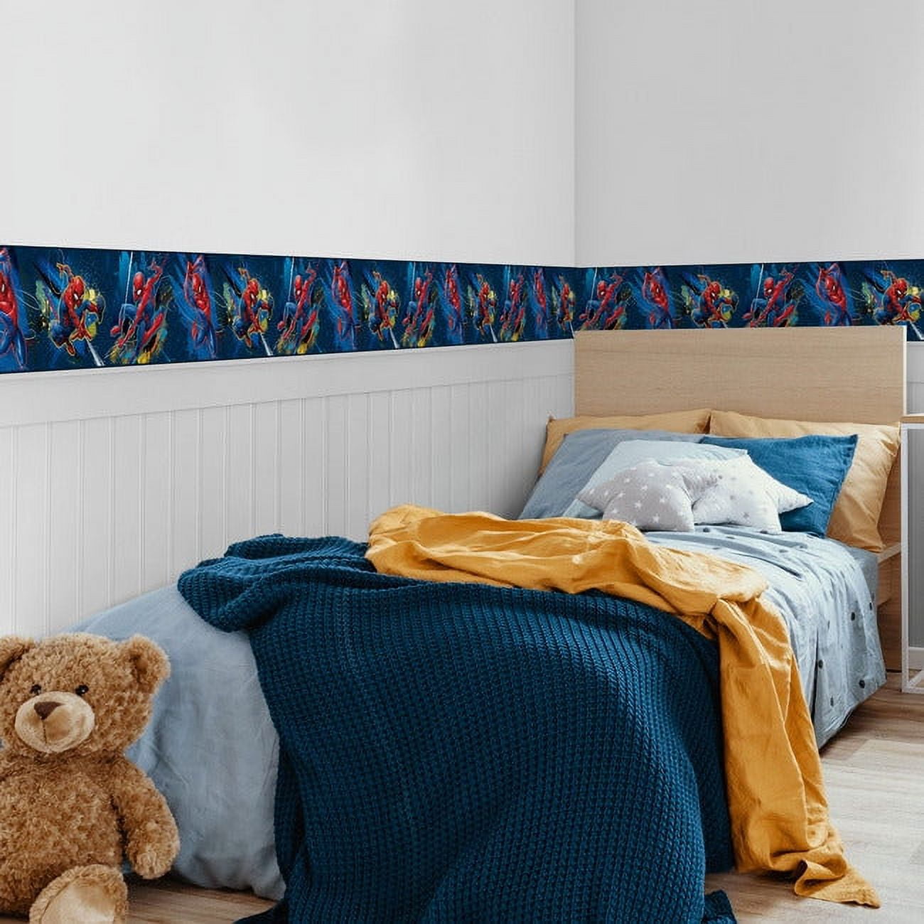 Marvel Spider-Man Peel & Stick Wallpaper Border - Walmart.com