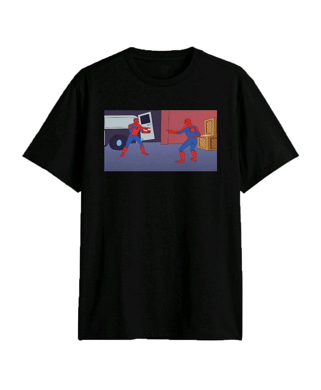 Marvel Spider-Man Pointing Black Graphic T-Shirt - 2XL - Walmart.com