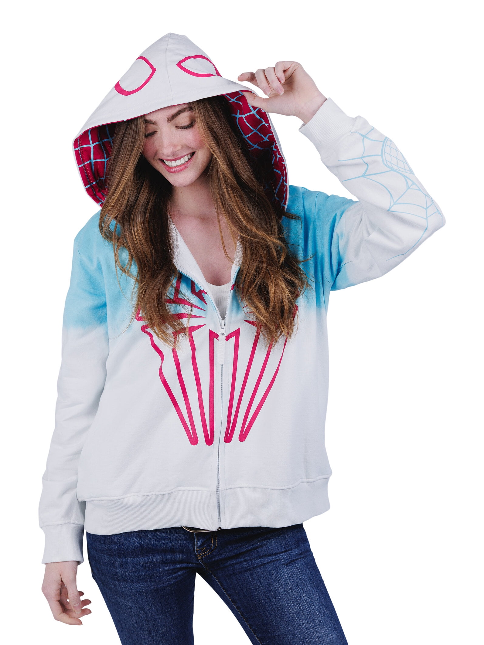 Marvel Spider-Man Spider-Gwen Ghost Spider Fleece Matching Family Zip ...