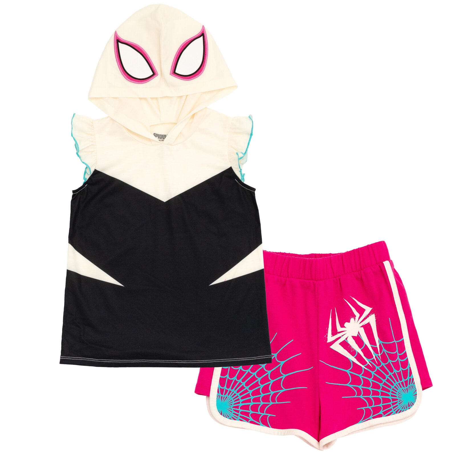 Marvel Spider-Man Spider-Gwen Ghost Spider Hooded Cosplay Tank Top and ...