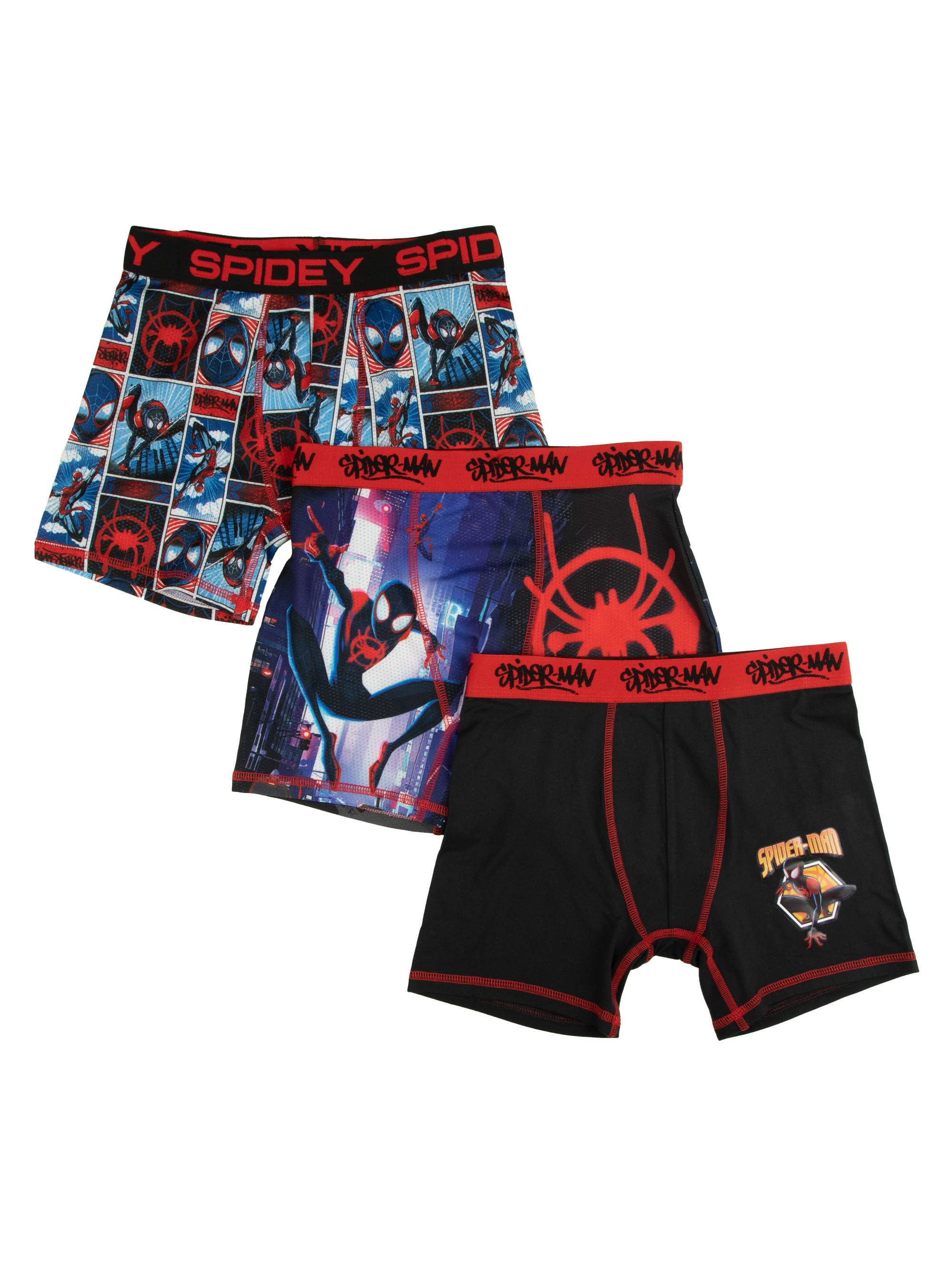 Marvel Spider-Man: Spider-Verse Boys 4-10 Underoos, 3 Pack - Walmart.com