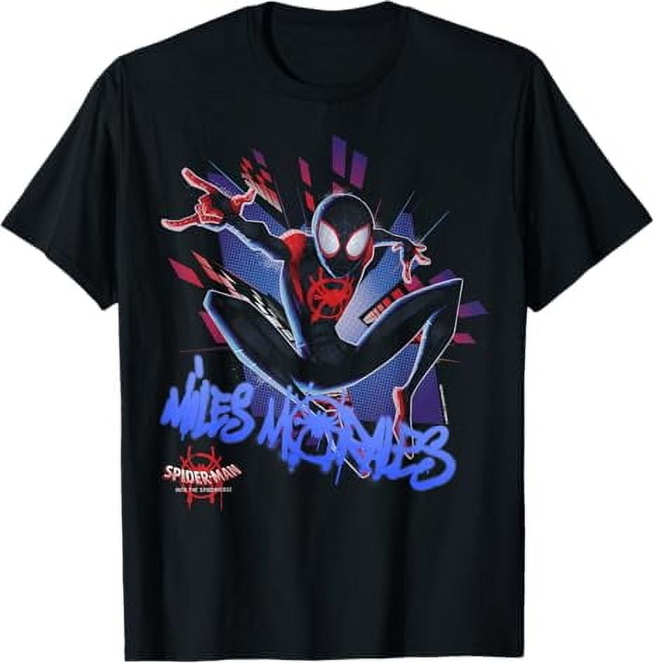 Marvel Spider-Man Spiderverse Graffiti Explosion T-Shirt - Walmart.com