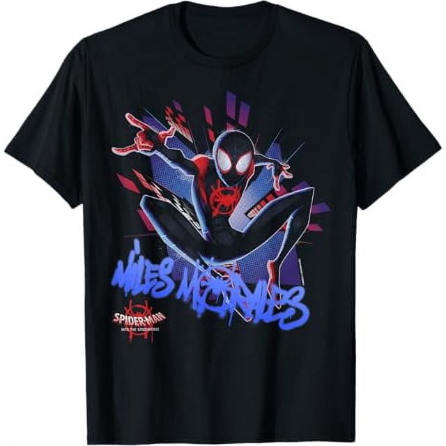 Marvel Spider-Man Spiderverse Graffiti Explosion T-Shirt - Walmart.com