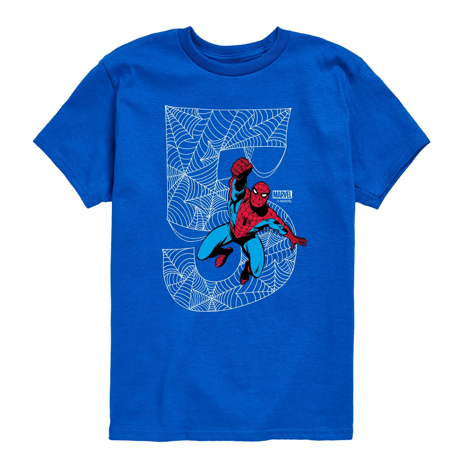 Marvel Spider-Man - Spidey 5Th Birthday - Toddler And Youth Short Sleeve Graphic T-Shirt ...