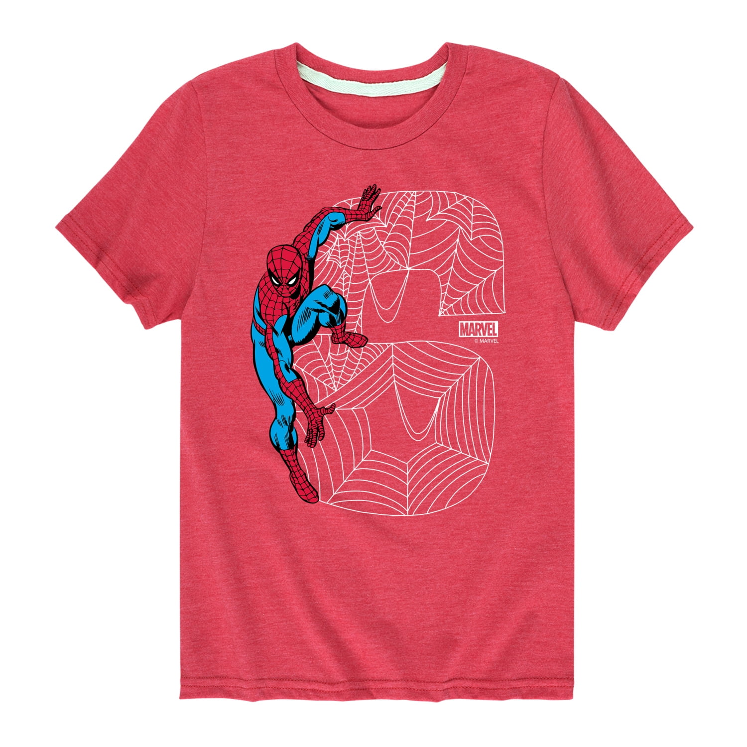 Marvel Spider-Man - Spidey 6Th Birthday - Toddler And Youth Short ...