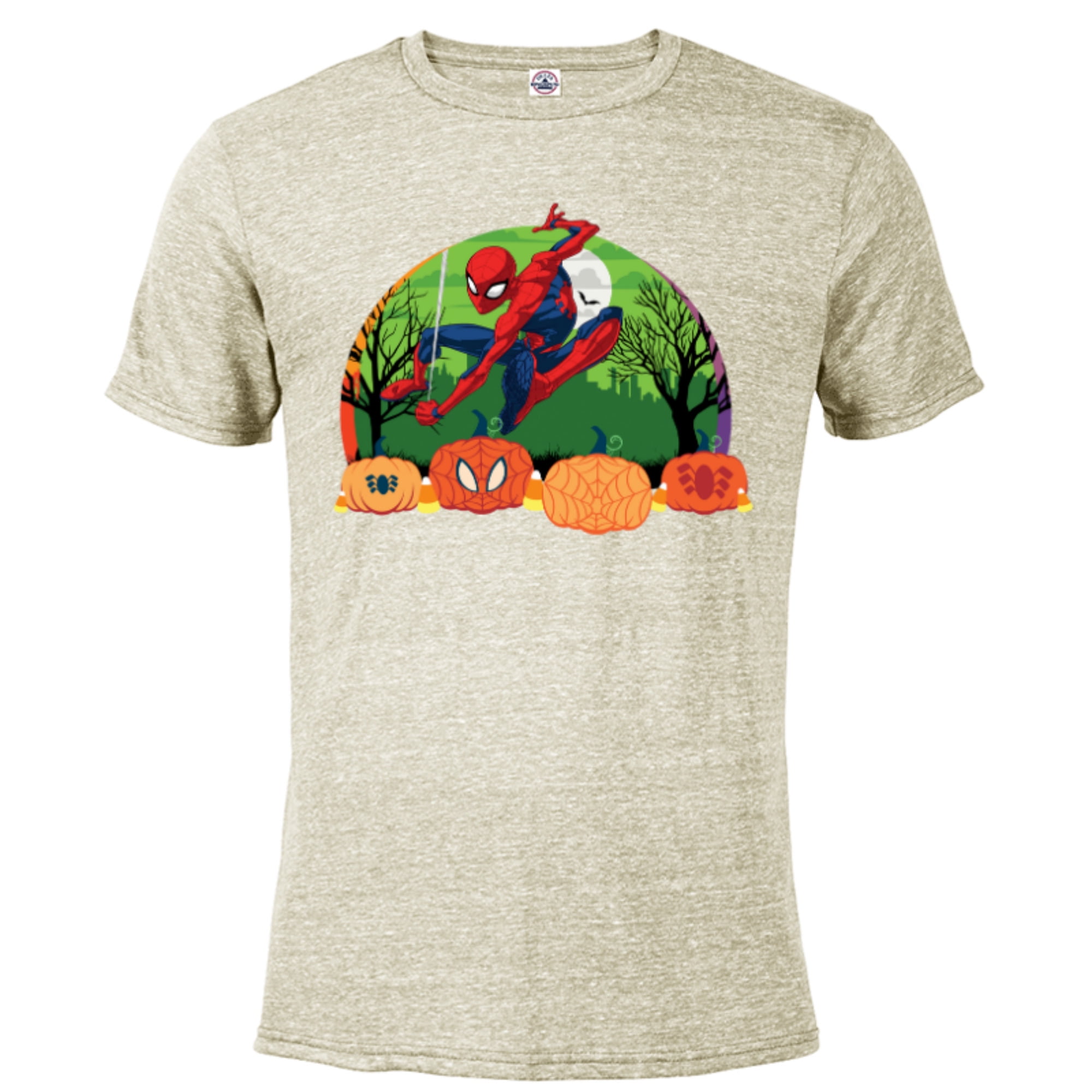 Marvel Spider-Man Spooky Halloween Night with Pumpkins - Short Sleeve ...