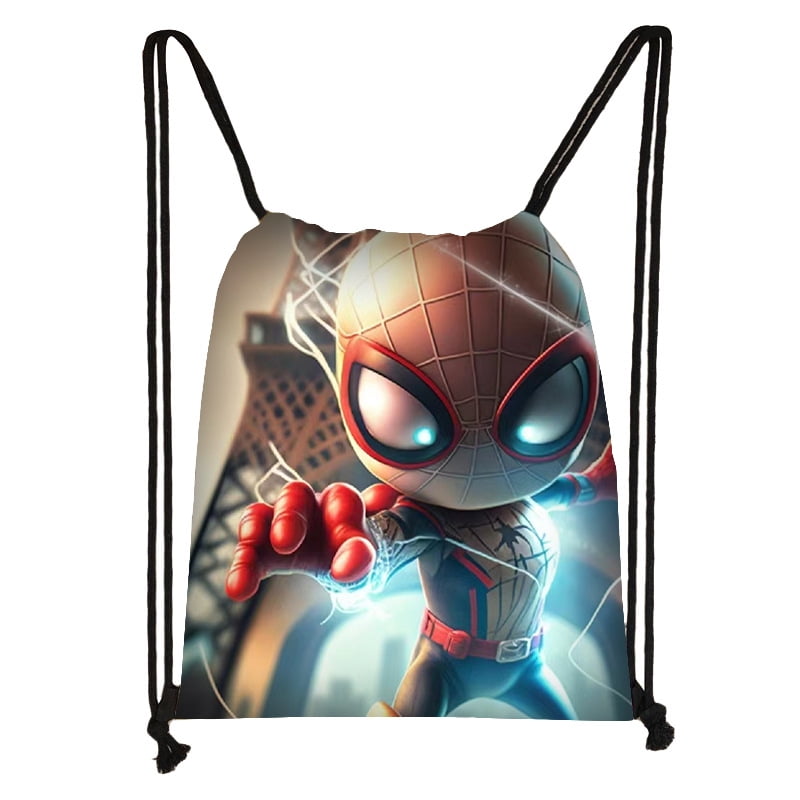 Marvel Spider-Man Student Bundle Mouth Bag Cartoon Children's Storage ...