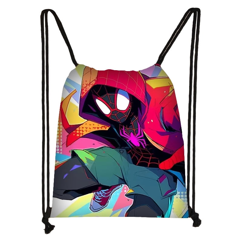 Marvel Spider-Man Student Bundle Mouth Bag Cartoon Children's Storage ...