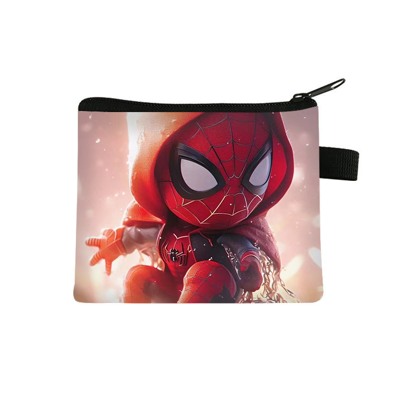 Marvel Spider-Man Student Change Bag Cartoon Cute Headphone Bag Zipper ...
