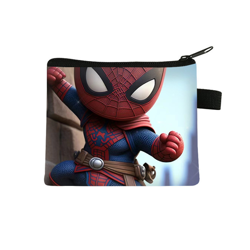 Marvel Spider-Man Student Change Bag Cartoon Cute Headphone Bag Zipper ...
