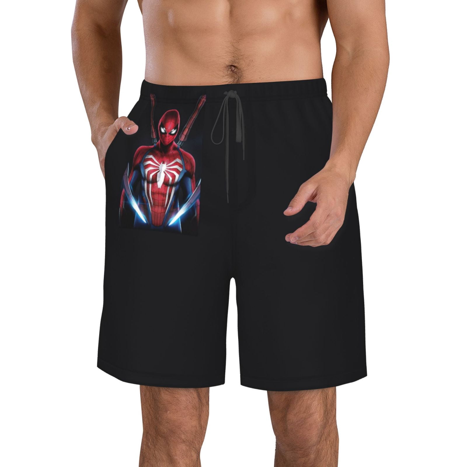 Marvel-Spider Man Summer Beach Sign Mens Swim Trunks Quick Dry Board ...