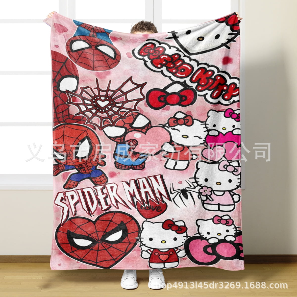 Marvel Spider-Man Superman SpiderMan Flannel Four Seasons Blanket ...