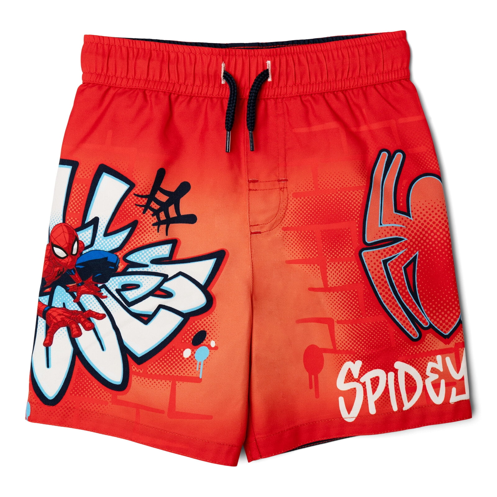 Marvel Spider-Man Swim Trunks Bathing Suit UPF 50+ Graffiti Toddler to ...