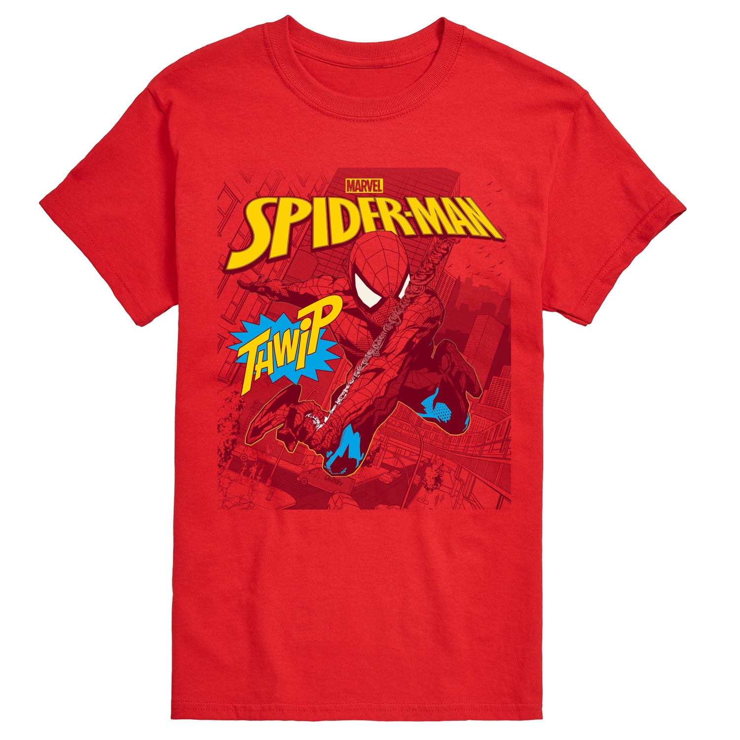 Marvel Spider-Man - Thwip Sound Effect - Men's Short Sleeve Graphic T ...