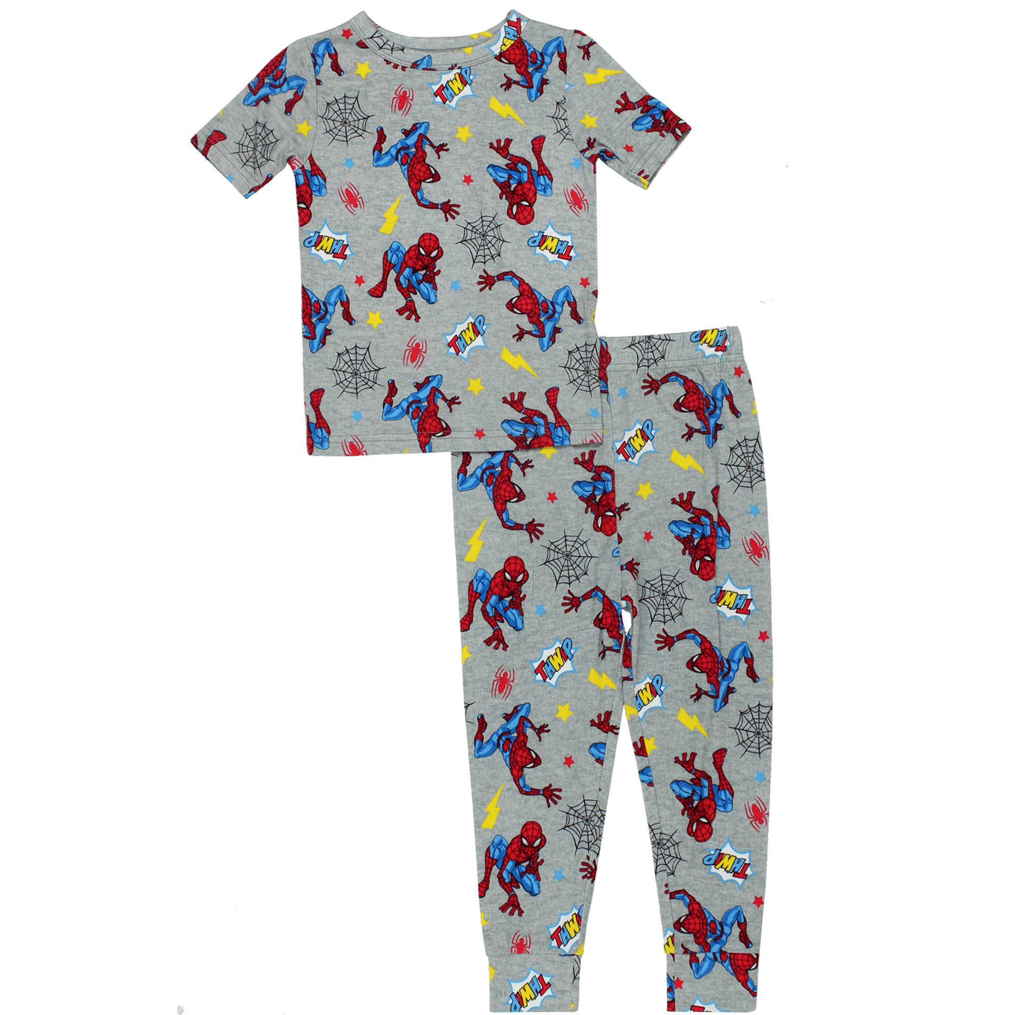 Marvel Spider-Man Toddler Boys Short Sleeve Viscose Pajama Set SM377ESL ...
