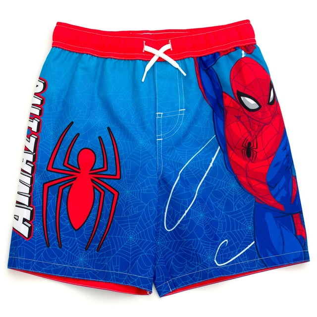Marvel Spider-Man UPF 50+ Swim Trunks Bathing Suit Toddler to Big Kid ...