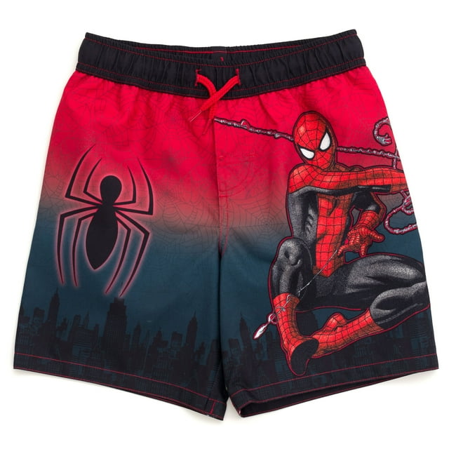 Marvel Spider-Man UPF 50+ Swim Trunks Bathing Suit Toddler to Big Kid ...