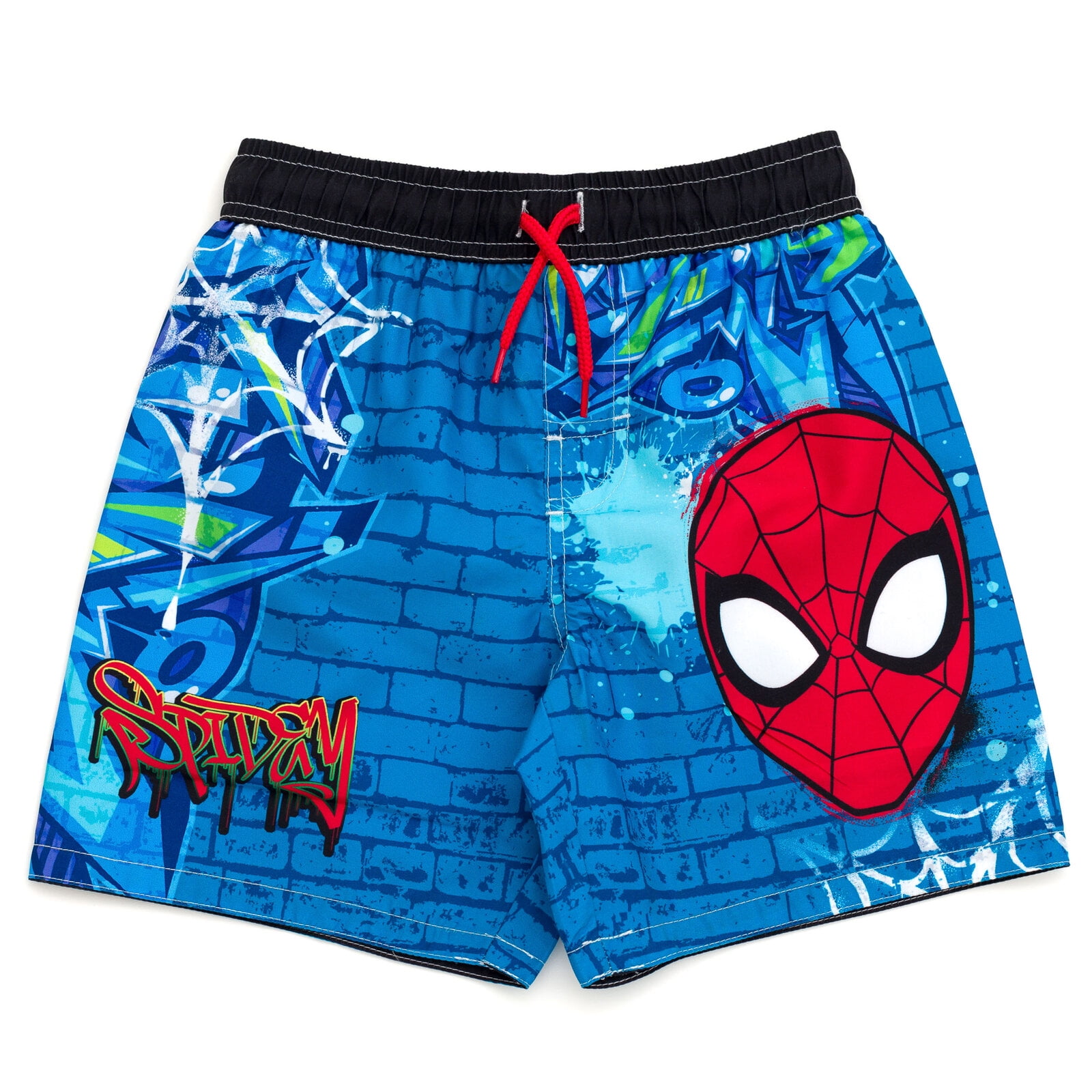 Marvel Spider-Man UPF 50+ Swim Trunks Graffiti Toddler to Little Kid ...
