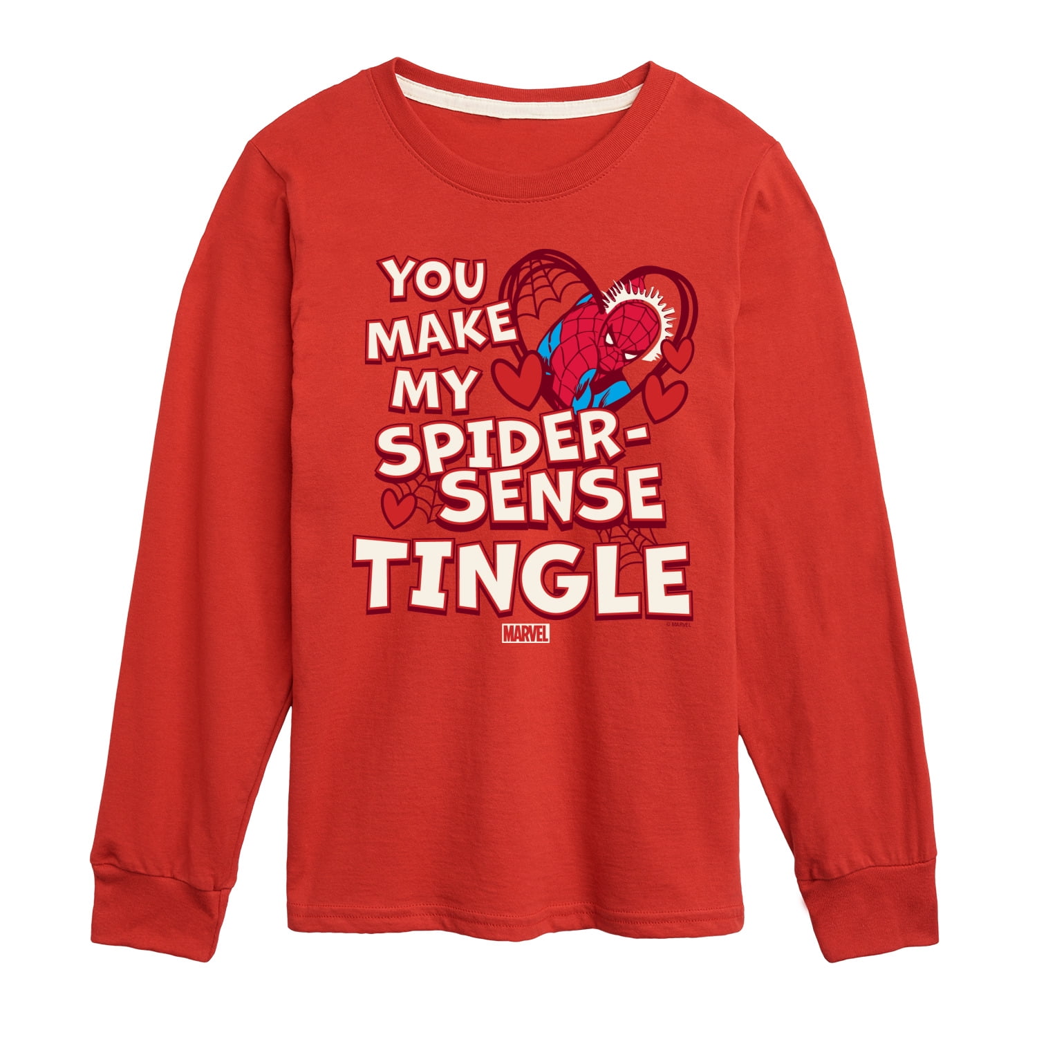Marvel Spider-Man - Valentine Spidey Sense - Toddler And Youth Long ...