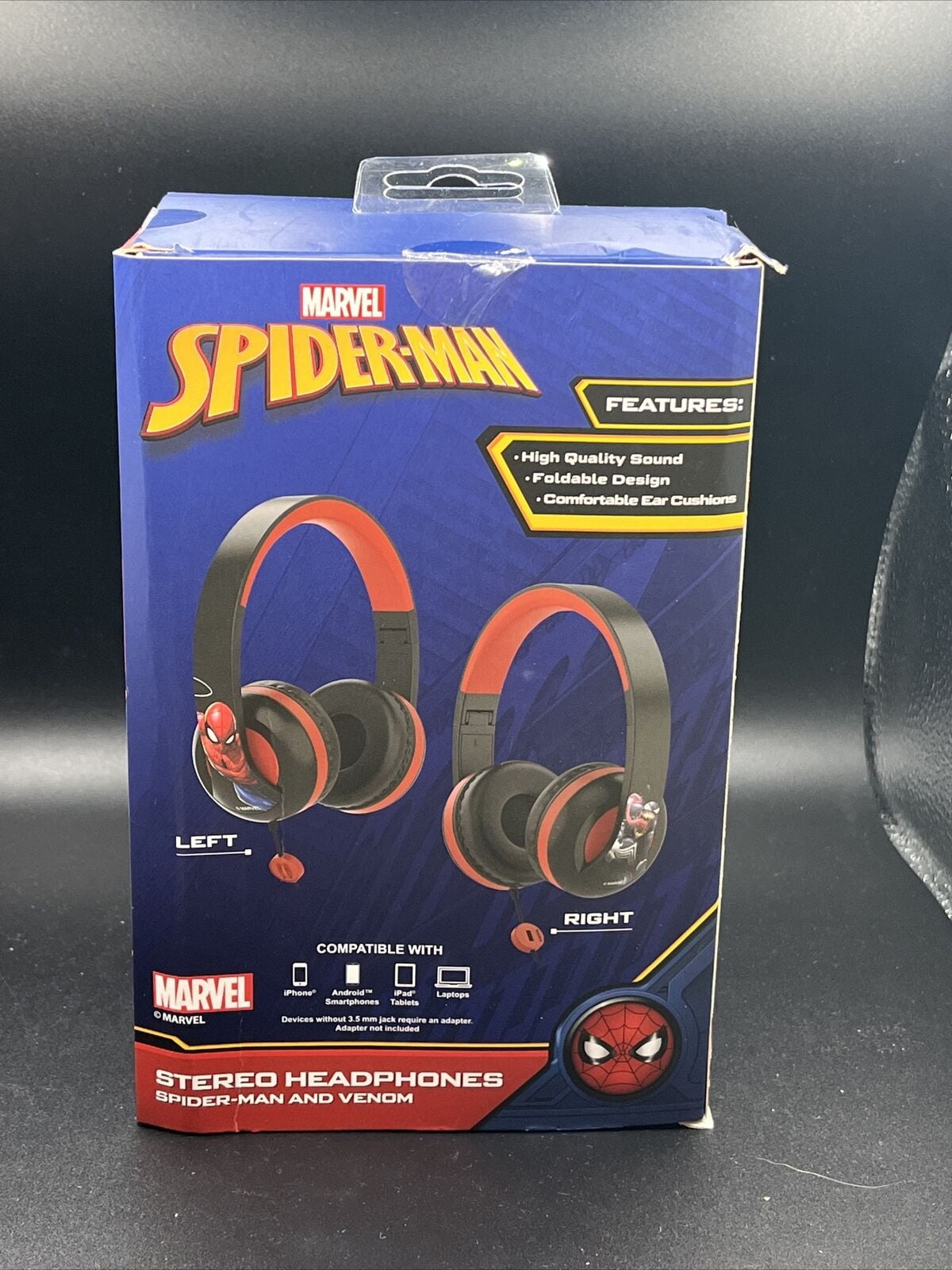 Marvel Spider-Man & Venom Stereo Headphones - High Quality Sound ...