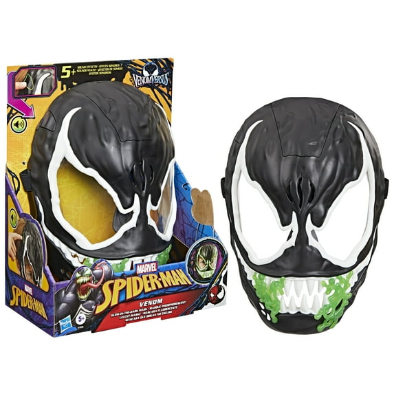 Marvel Spider-Man VenomVersus Venom Glow-in-The-Dark Mask, Ages 5 ...