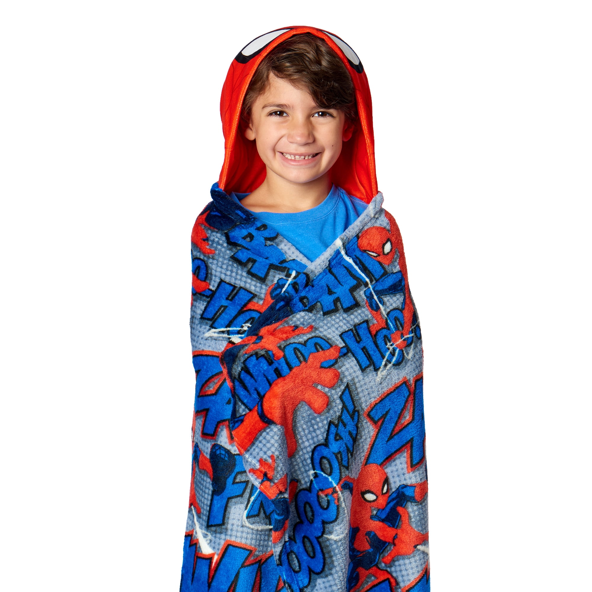 Marvel Spider-Man Web Blast Hooded 3D Sculpted Hood Silk Touch Throw ...
