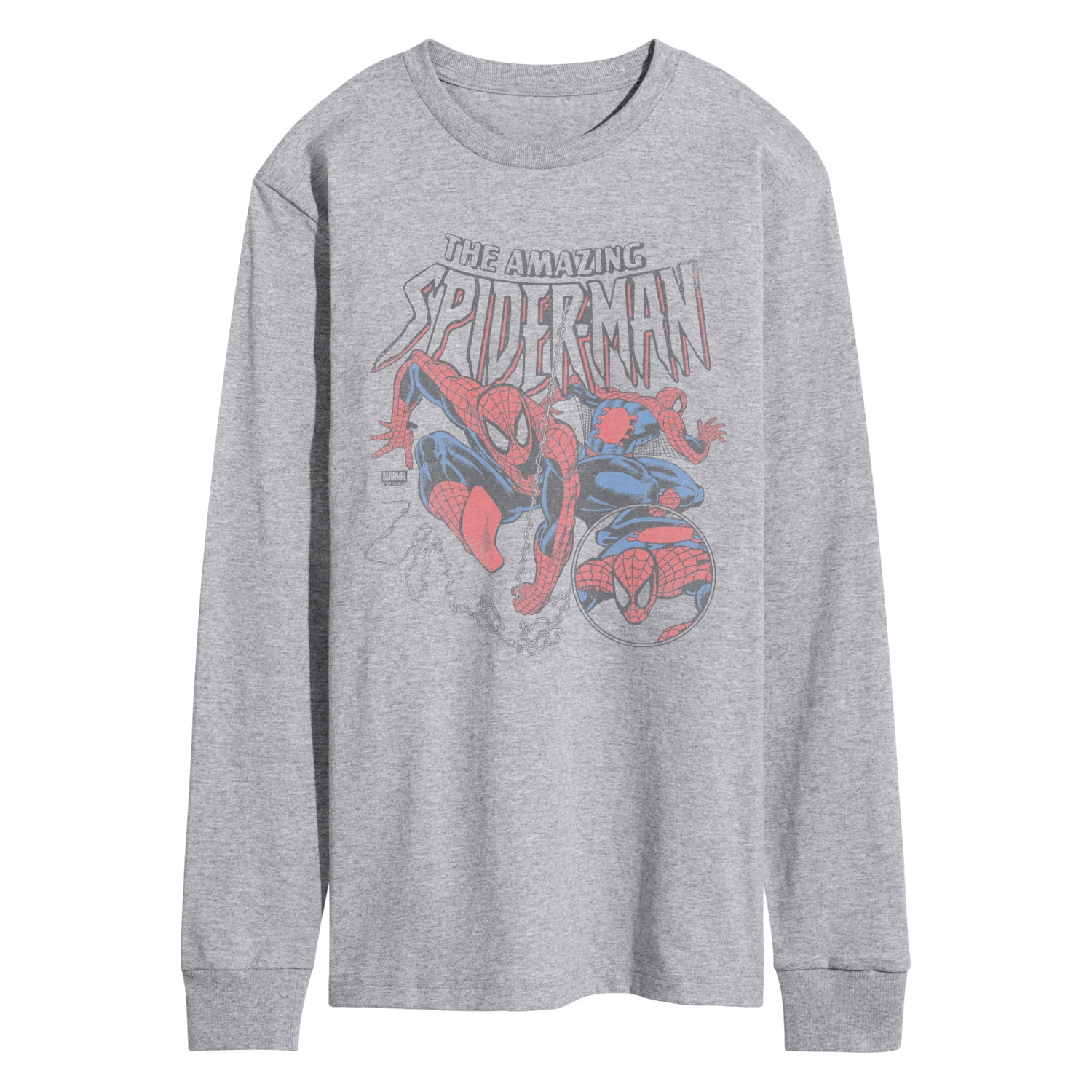 Marvel - Spider-Man Web Collage - Men's Long Sleeve Graphic T-Shirt ...