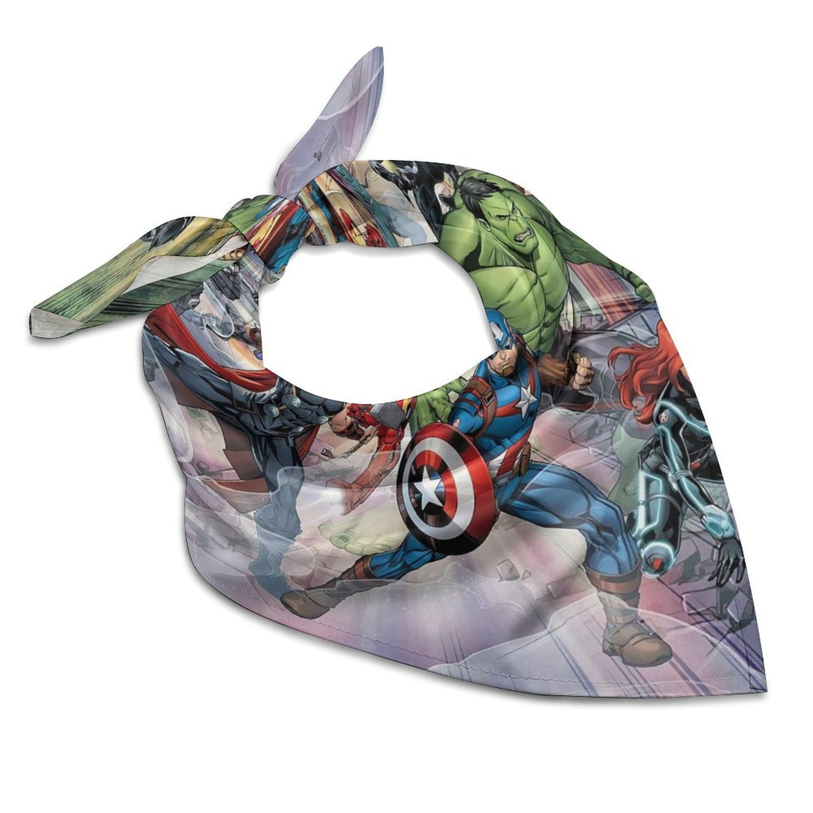 Marvel-Spider-Man015415 Square Satin Head Scarf Hair Scarves Silk-like ...