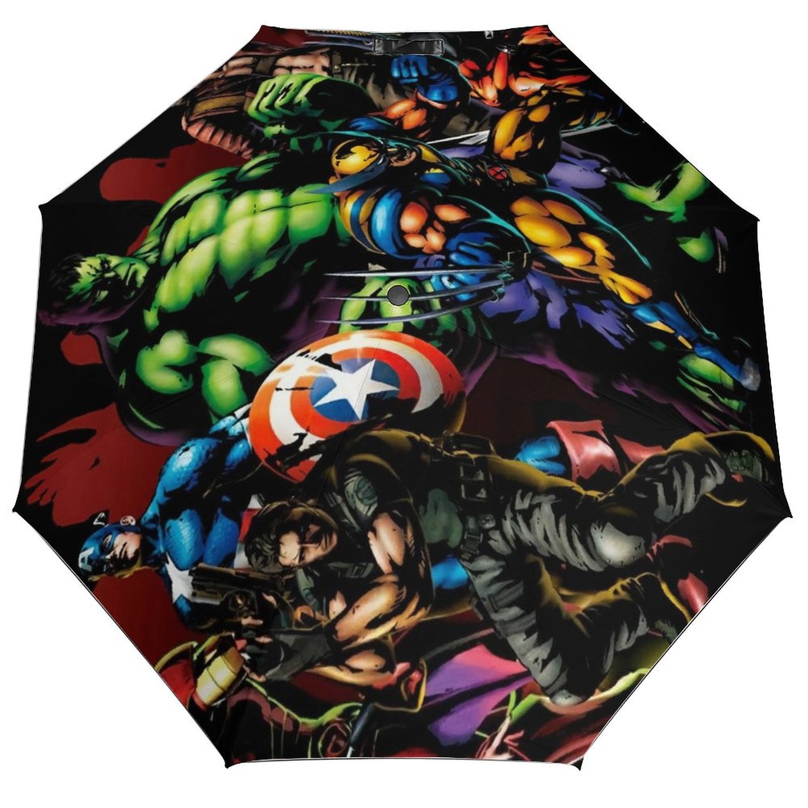 Marvel-Spider-Man1578 Travel Automatic Folding Rain Umbrellas with ...