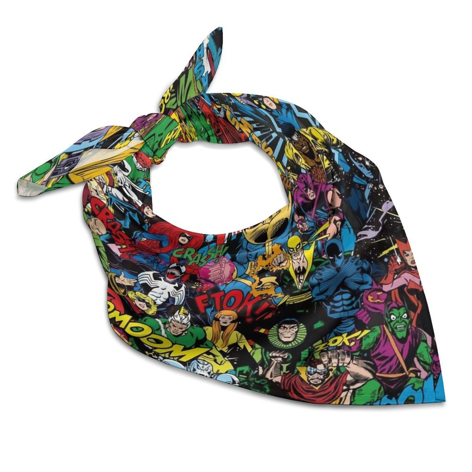 Marvel-Spider-Man2 Square Satin Head Scarf Hair Scarves Silk-like ...