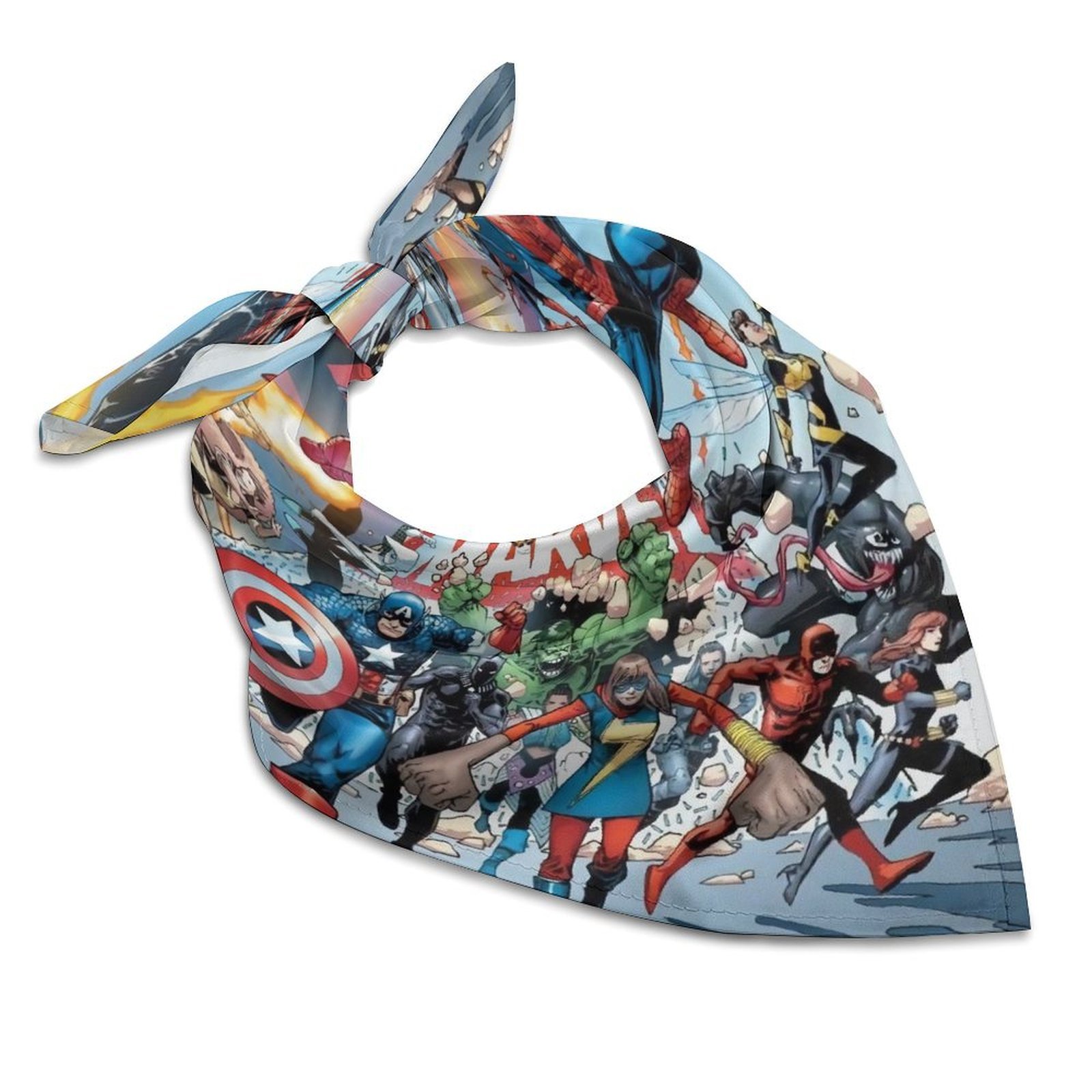Marvel-Spider-Man367 Square Satin Head Scarf Hair Scarves Silk-like ...