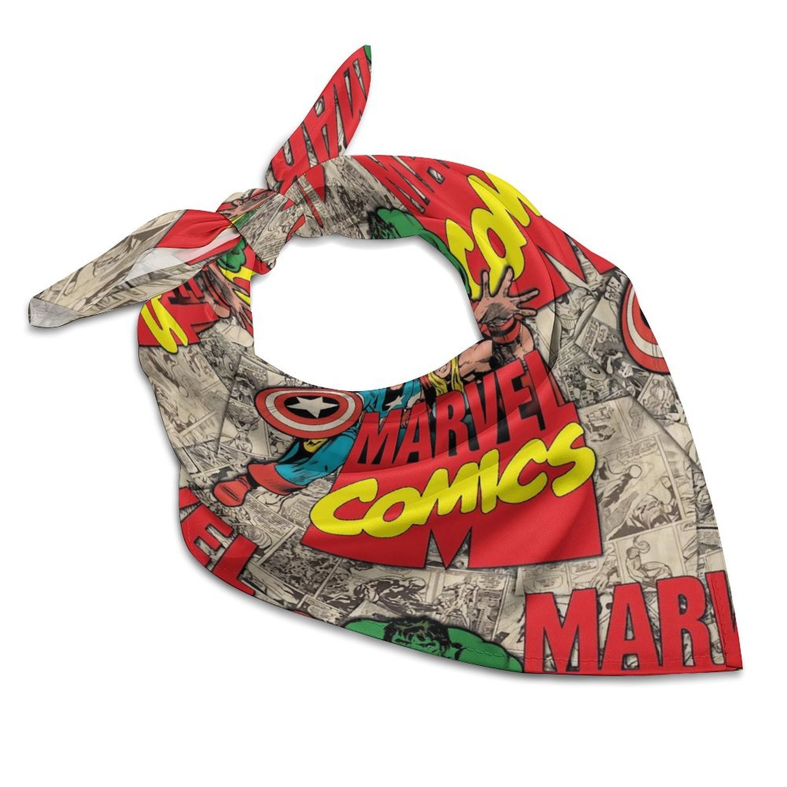 Marvel-Spider-Man584 Square Satin Head Scarf Hair Scarves Silk-like ...
