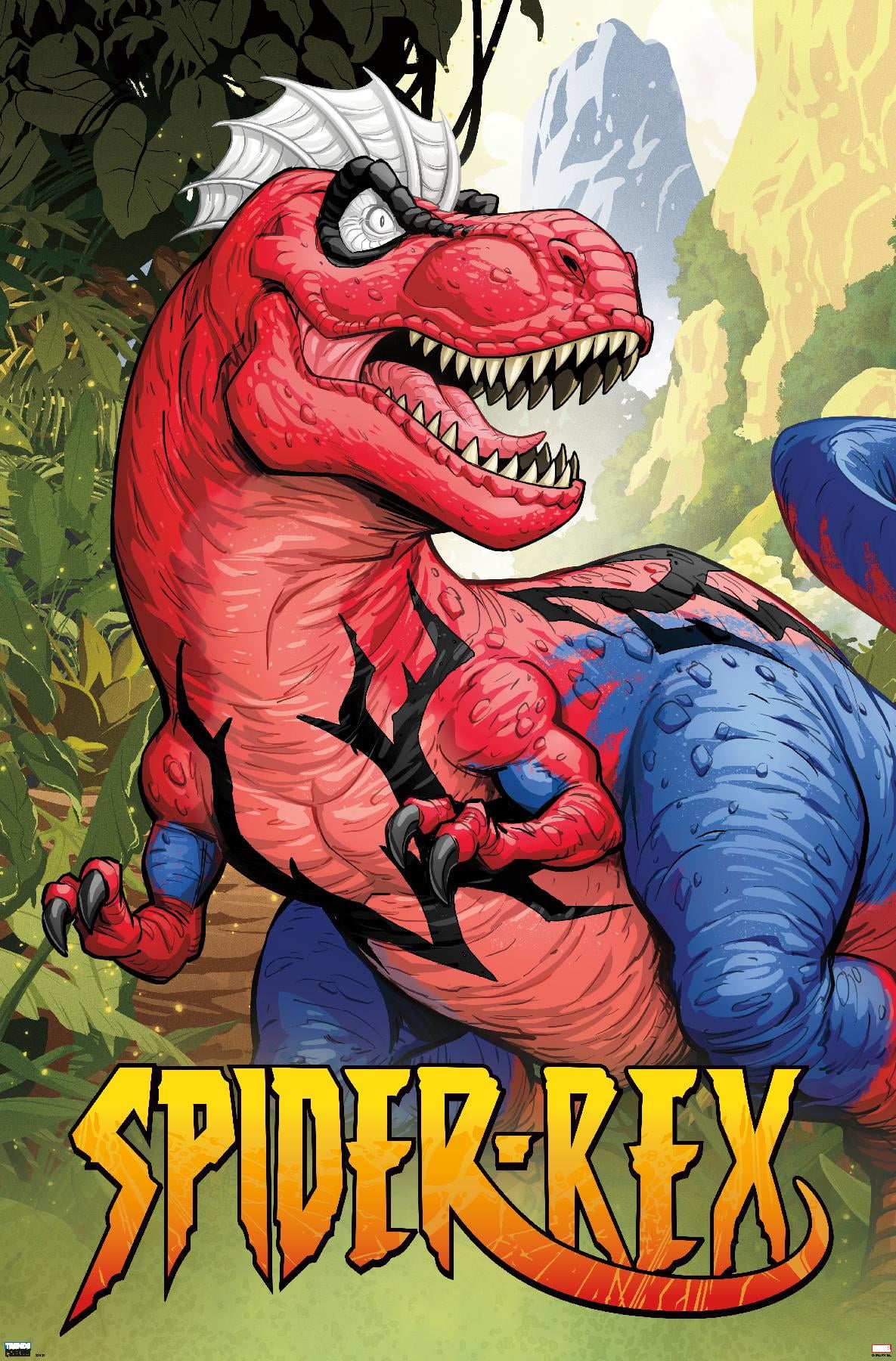 Marvel Spider-Rex - Portrait Wall Poster, 14.725" x 22.375" - Walmart.com
