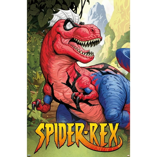Marvel Spider-Rex - Portrait Wall Poster, 14.725" x 22.375" - Walmart.com